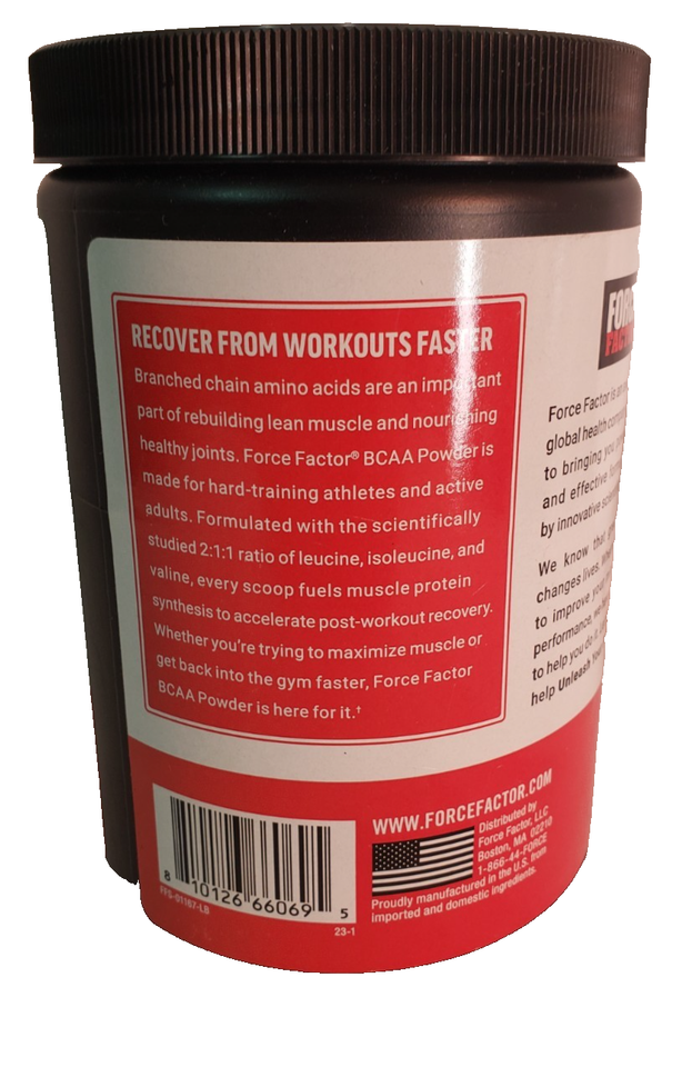 Force Factor BCAA Amino Acids Supplement 2:1:1 Orange Mango, 30 ...