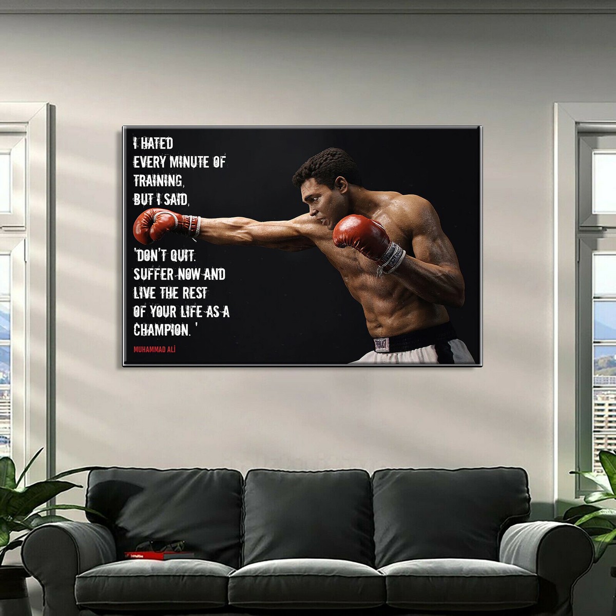 Muhammad Ali Poster Ik Haatte Elke Minuut Van De Training Amazon.de: