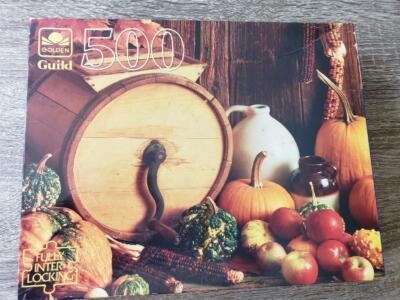GUILD Golden Harvest Still Life Pumpkins Squash Fall Autumn Jigsaw ...