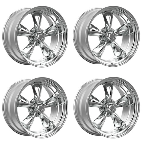 Set 4 American Racing Vintage VN515 Torq Thrust II 15x8 5x4.5 Polished ...
