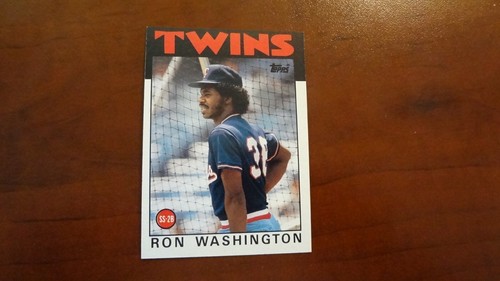 1986 TOPPS # 513 RON WASHINGTON BASEBALL CARD | eBay