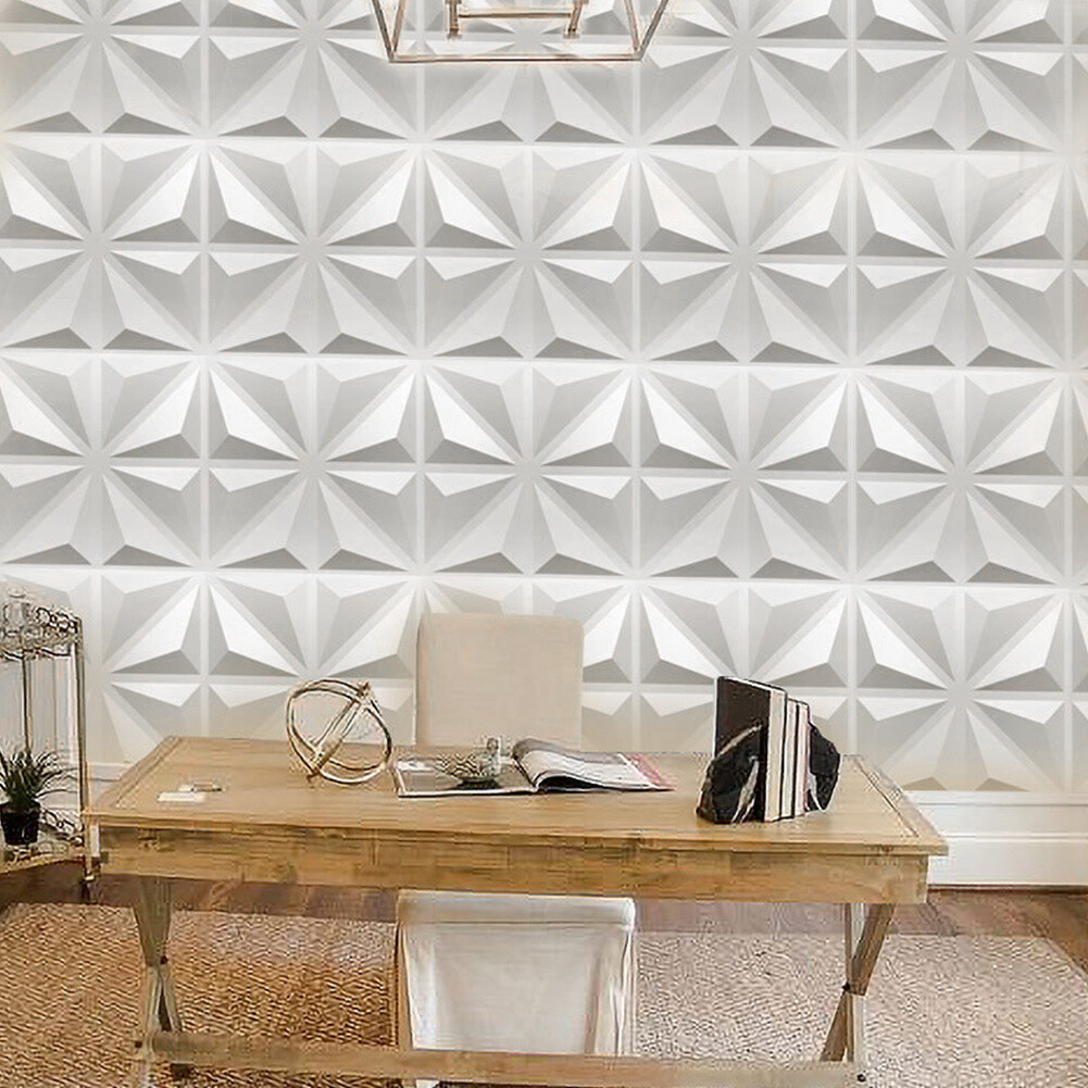 Pack of 3D PVC Wall Panels Wall Tiles Ceiling Cladding Wallpaper Home ...