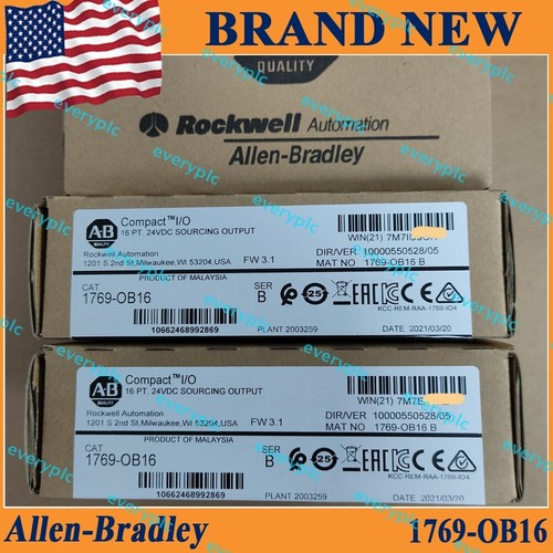 1769-OB16 Allen Bradley Compact I/O 16 Pt 24VDC SOURCING OUTPUT Module ...