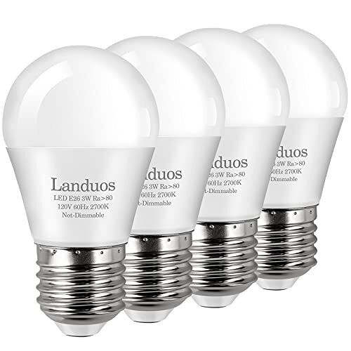 LED Bulb 3W 25 Watt Equivalent, Night Stand Bulb Table Lamp Bulb A15 ...
