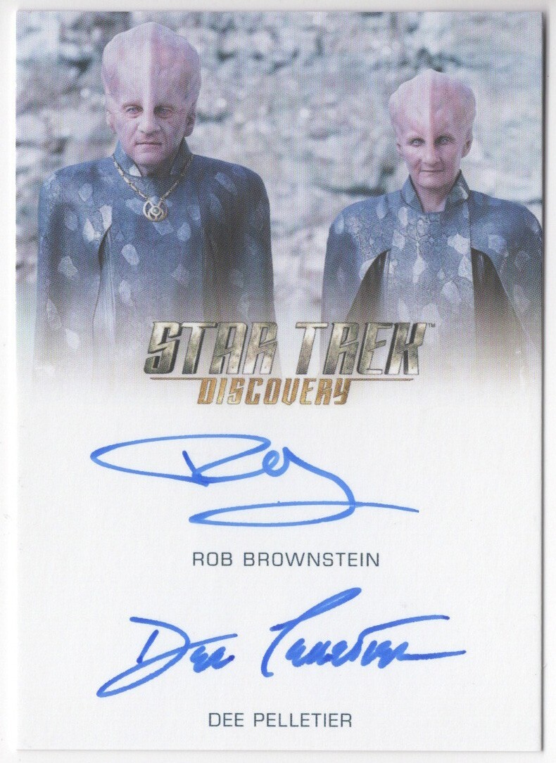 Rob Brownstein & Dee Pelletier Star Trek Discovery Season 2 Autograph ...