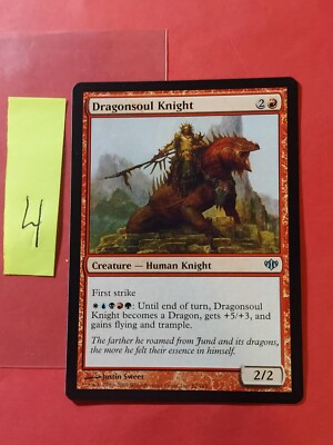 2009 Magic The Gathering Conflux #62 Dragonsoul Knight, UC, Red, NF, cd4 | eBay
