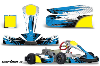 Go Kart Graphics Kit Decal Sticker Wrap For Tony Kart Cadet CARBONX ...