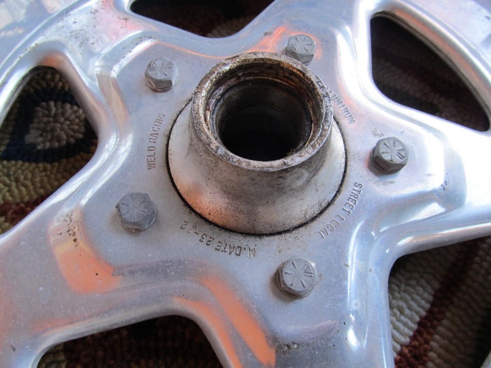 WELD Prostar 17"X2-1/2" Spindle Mount Hot Rod Gasser Dragster Front ...