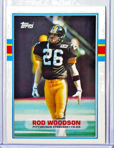 1989 Topps Football HOF CB-KR Rod Woodson Rookie Card #323 Steelers | eBay
