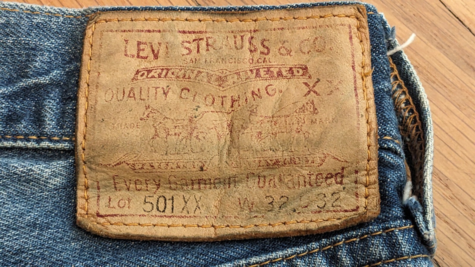 LEVI LVC 501XX VINTAGE 1947 big E RED LINE SELVEDGE J… - Gem