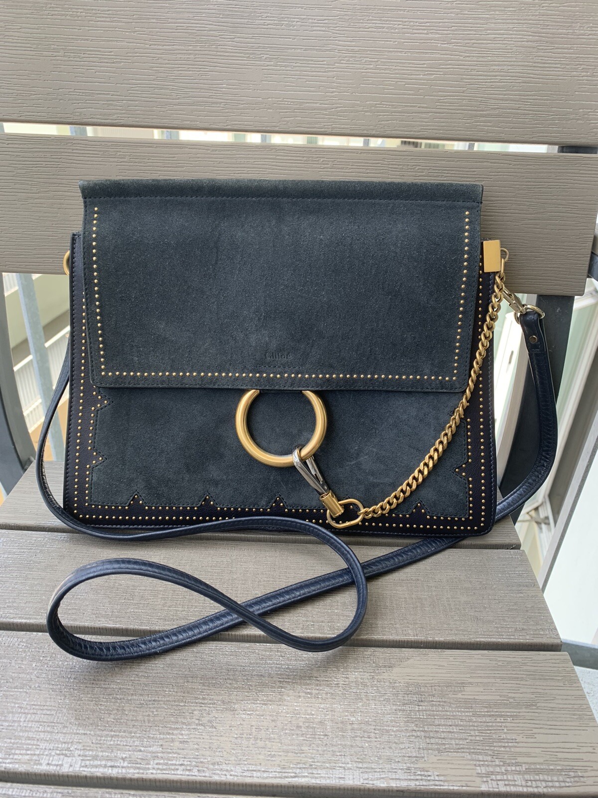 Chloe Over The Shoulder Black Bag - Gem