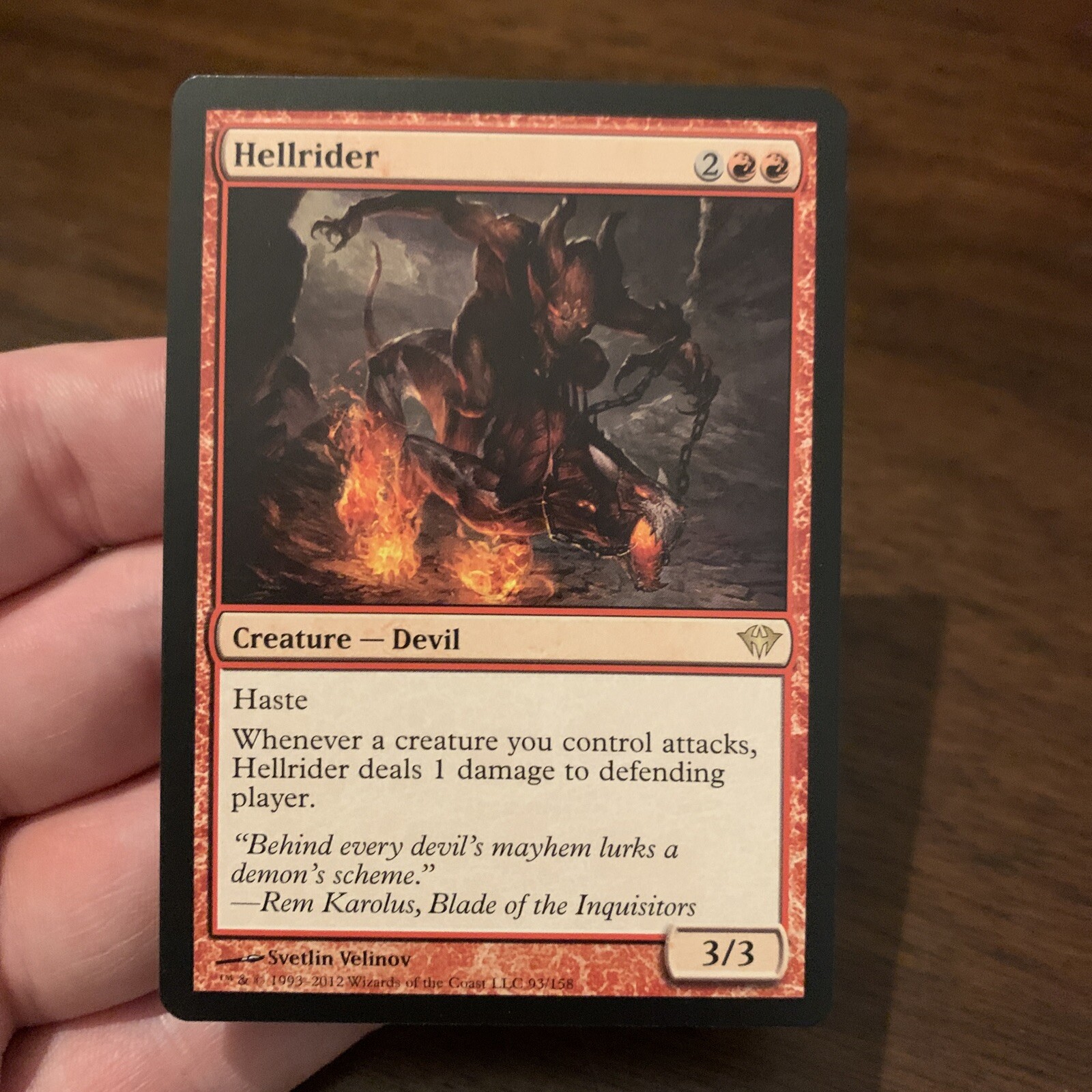 MTG Hellrider Dark Ascension 95/158 Regular Rare | eBay