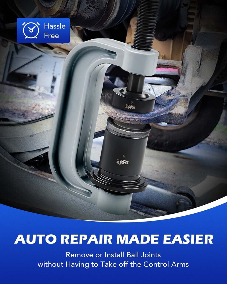 OMT 10pc Heavy Duty Ball Joint Press & U Joint Removal Tool Kit w 4x4 ...