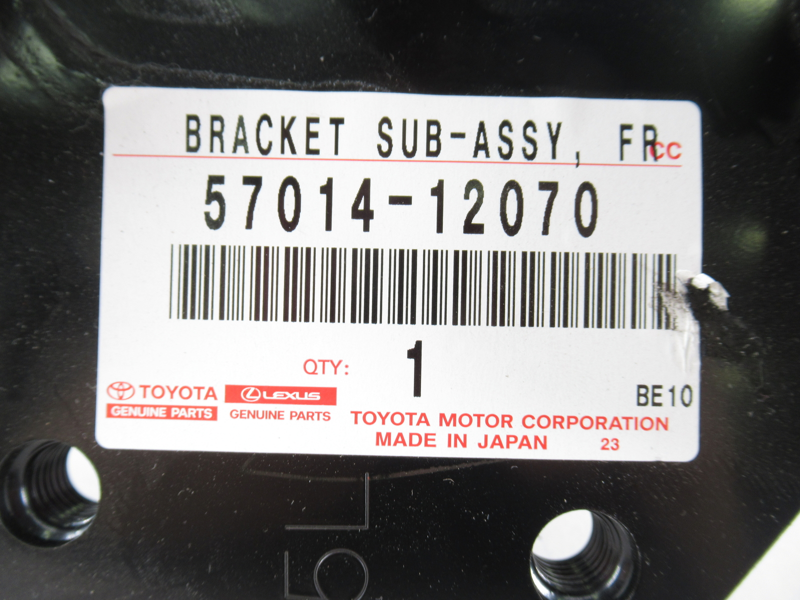 Genuine OEM Toyota 57014-12070 Driver LH Front Bumper Bracket 2019-2022 ...