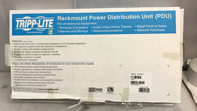 TRIPP LITE PDU 14 Outlets (12 C13 & 2 C19) C20 5 Adapters 10 ft Cord ...