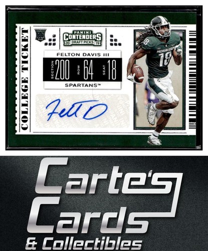 Felton Davis III 2019 Panini Contenders Draft Picks Collegiate #267 ...