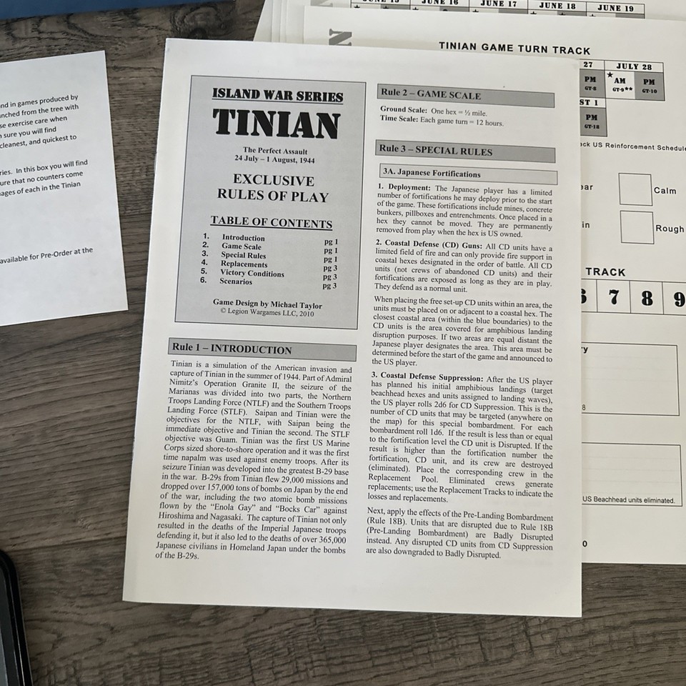 SAIPAN AND TINIAN: WWII Island War Series Vol. One Legion Wargames | eBay