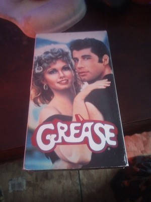 GREASE VHS Rare Vintage 1990 Tape Paramount Watermark Hype Sticker ...