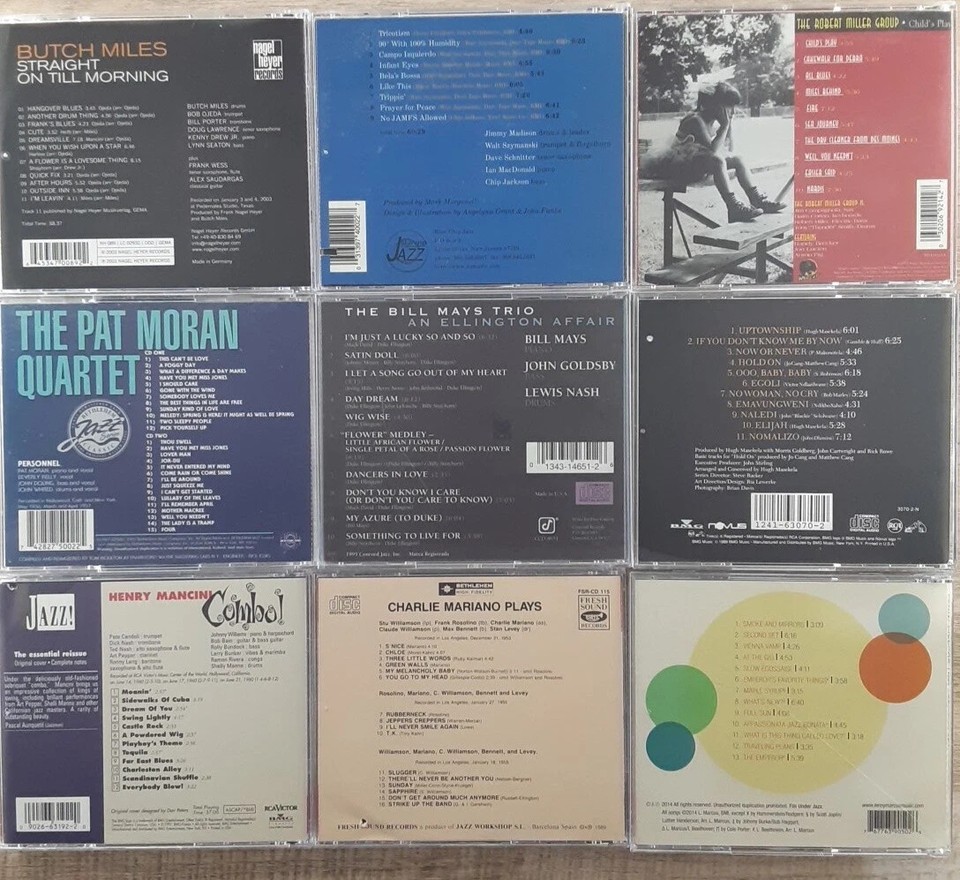 Live Jazz CD Lot of 9 Straight On Till Morning Butch Miles Jimmy ...