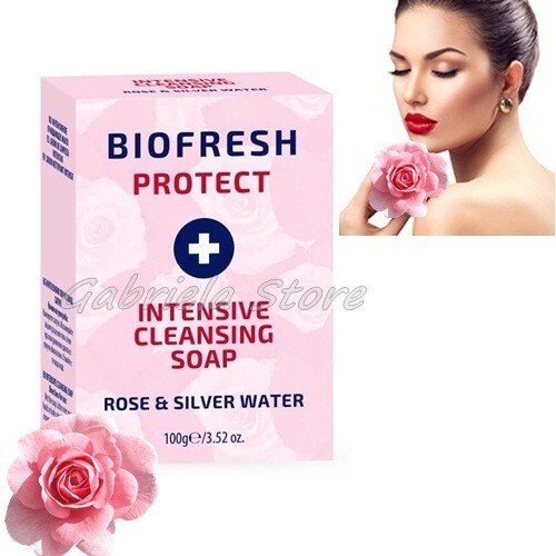 Biofresh Protect Soap Bar Intensive Cleansing Rose & Silver Water ...