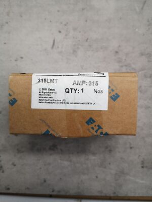 1PCS Bussmann 315LMT Fuse Link 315 Amp 240V BS88 Bolt Down High Speed ...