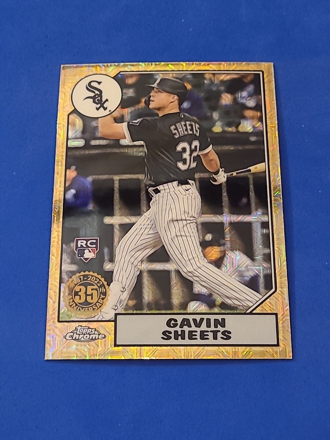 2022 Gavin Sheets ROOKIE RC Topps Chrome Silver Pack Mojo Refractor # ...