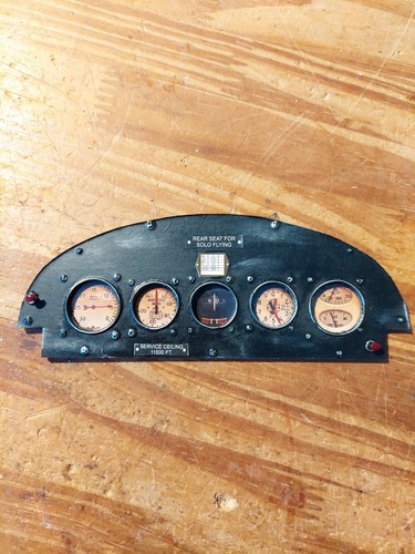 RC plane Piper J3 Cub 1/4 scale Cockpit panel / dashboard only , super ...