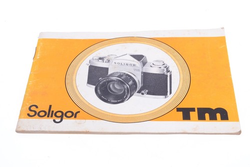 SOLIGOR TM 35MM SLR CAMERA ORIGINAL INSTRUCTIONS MANUAL ENGLISH 138-1 | eBay