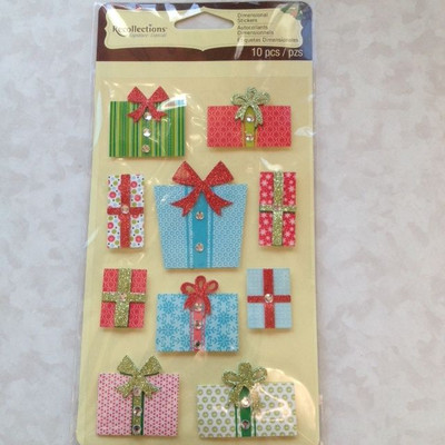 Recollections CHRISTMAS NOEL Sticker MULTI COLORED GIFTS PRESENTS ...