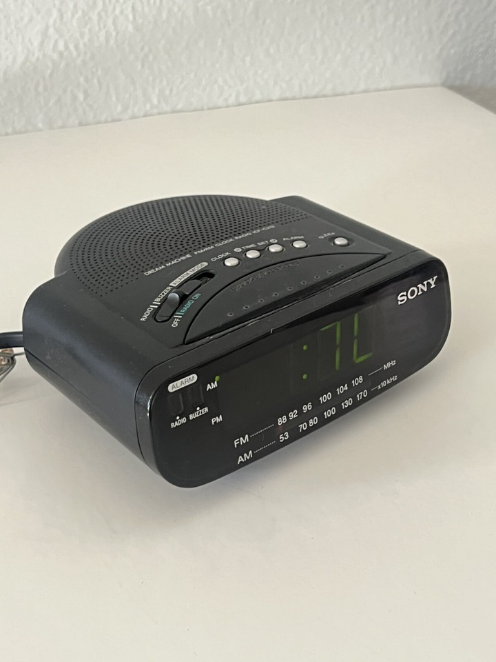 SONY ICF-C212 Dream Machine FM/AM LED Alarm Clock Radio Battery Backup ...