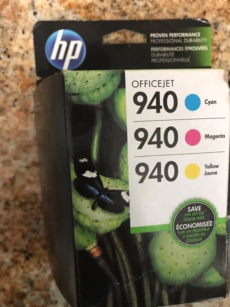 Genuine HP 940 Ink Cartridge - 3 Pack Cyan, Magenta, Yellow Exp. 2015 ...