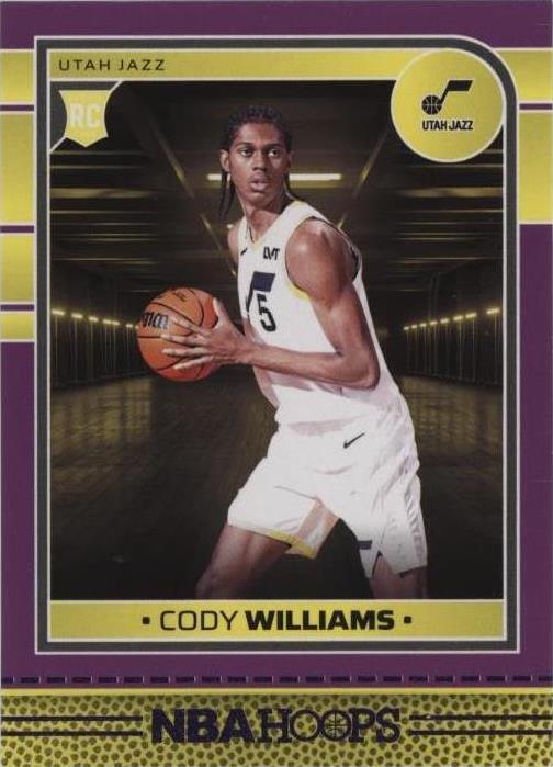 2024-25 Panini Nba Hoops - Rookies Cody Williams #240 Purple (RC) for ...