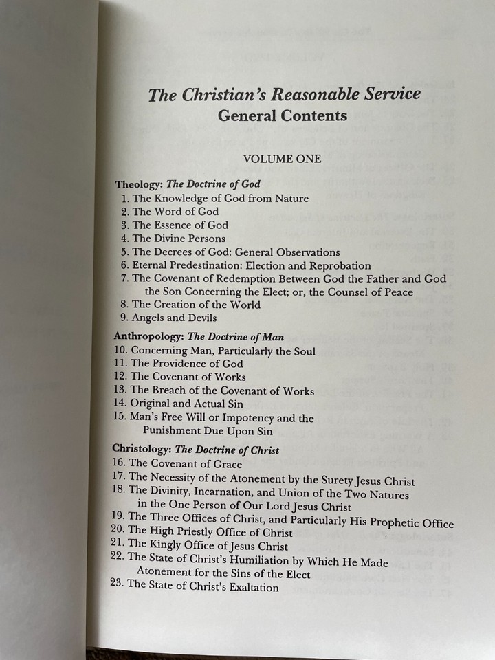 New! 1992, Wilhelmus à Brakel, The Christian's Reasonable Service, 4 ...