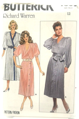 Butterick Richard Warren Pattern #4699 - Dress - (Size 12) | eBay