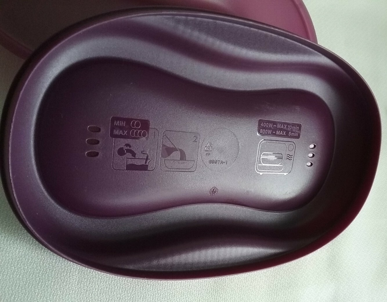 🧀Tupperware Micro Delight Omelette Microwave Egg Cooker Purple As New ...