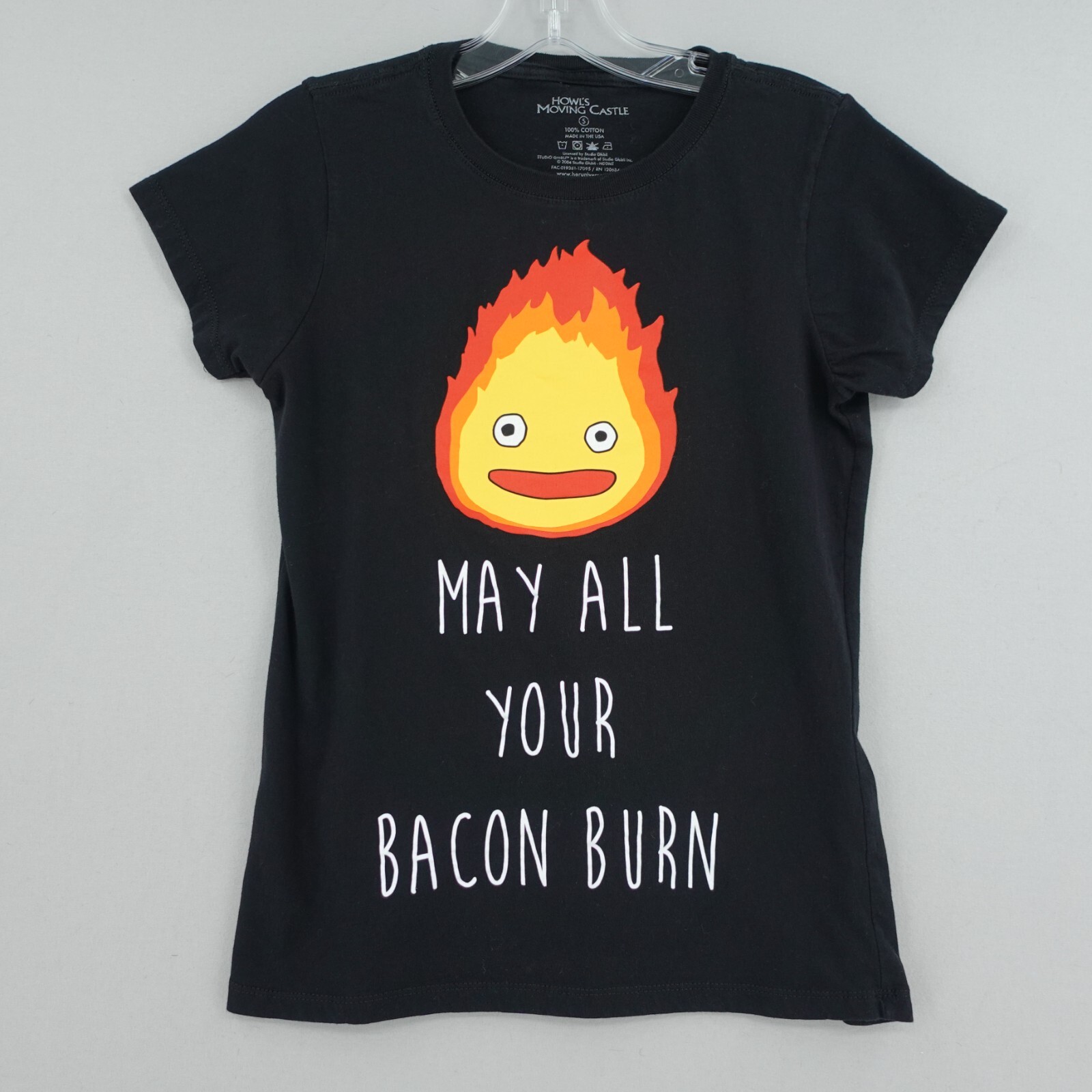Howls Moving Castle Calcifer Shirt Womens Small Short… - Gem
