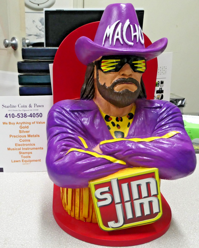 2020 "Macho Man" Randy Savage Slim Jim Display Purple Collector Series ...