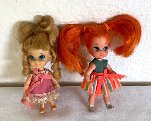 Vintage Mattel Liddle Kiddles / Skediddle Lot 2 Dolls + Clothing ...