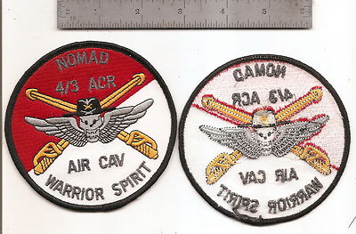 #280 US ARMY 4/3 ACR AIR CAV WARRIOR SPIRIT PATCH NOMAD | eBay