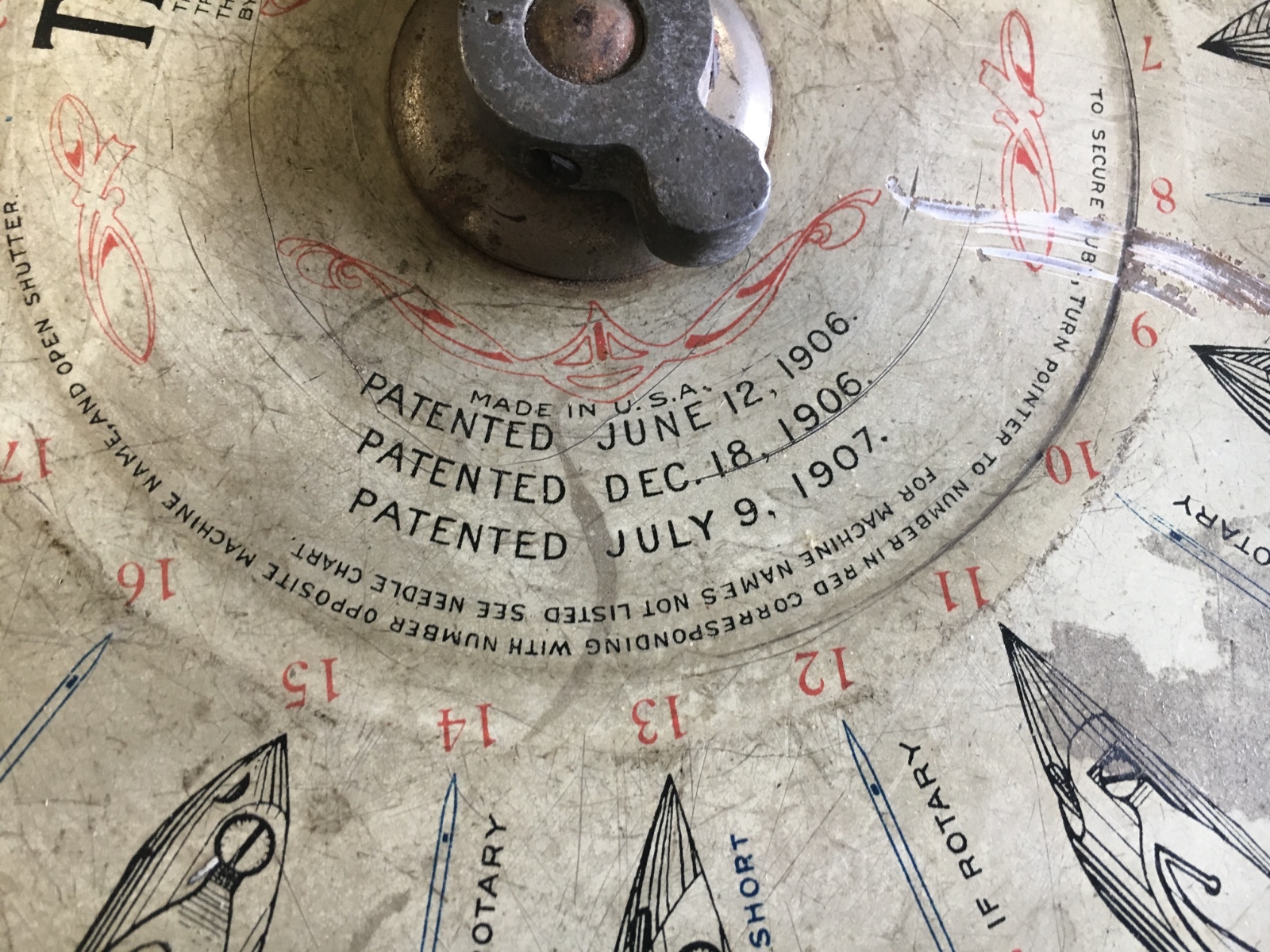 Antique c1908 The Boye Needle Co. Chicago spinning display store ...