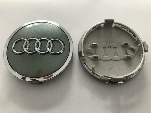 4 Enjoliveurs Patron Caps Audi 61mm A2 A3 A4 A6 A8 S4 RS4 8W0601170 ...