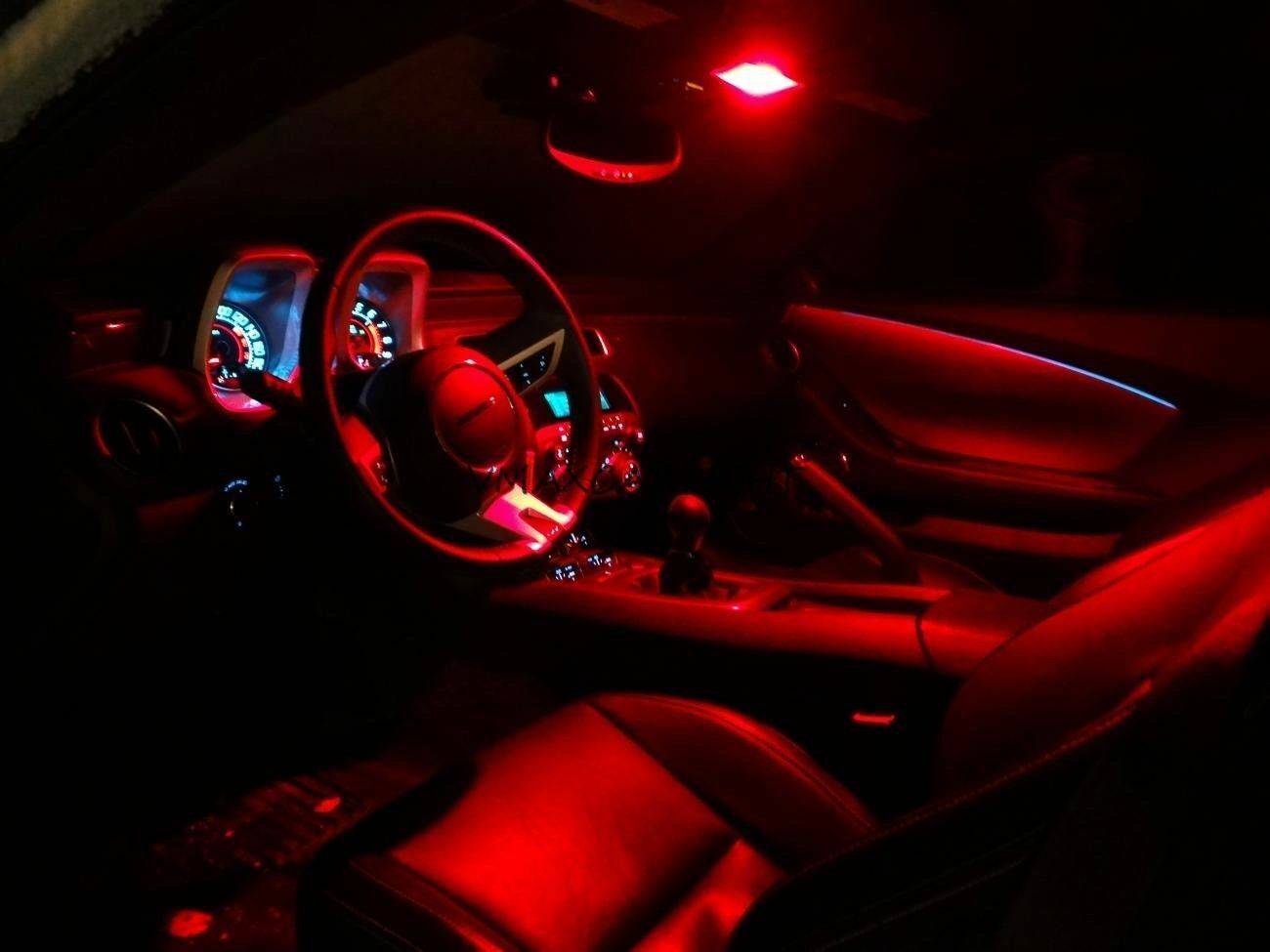 Ford Mustang FM FN Map Lights LED Conversion Kit Bright Red GT 5.0 4cyl ...