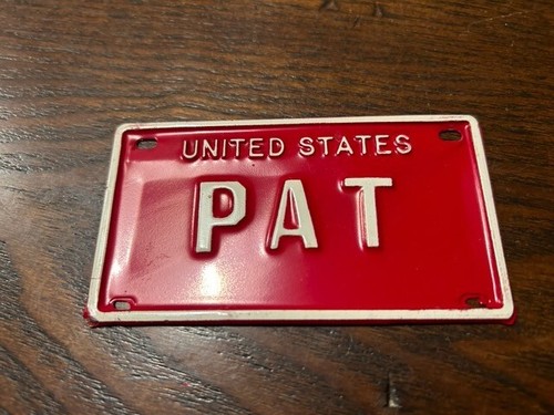 Vintage Antique Bicycle License name plate PAT Circa 1940 NOS Personal ...