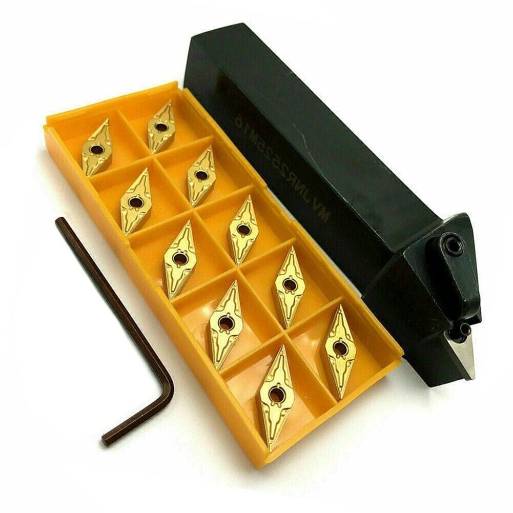 MVJNR2525M16 93° Lathe External Turning Tool Holder +10PCS VNMG331 ...