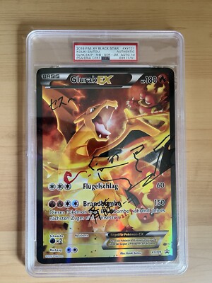 2016 Pokémon German Charizard EX JUMBO Kouki Saitou Signed PSA 10 Auto ...
