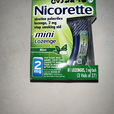 Nicorette Mini 81 Lozenges Mint 2mg 08/25 885420551321 | eBay