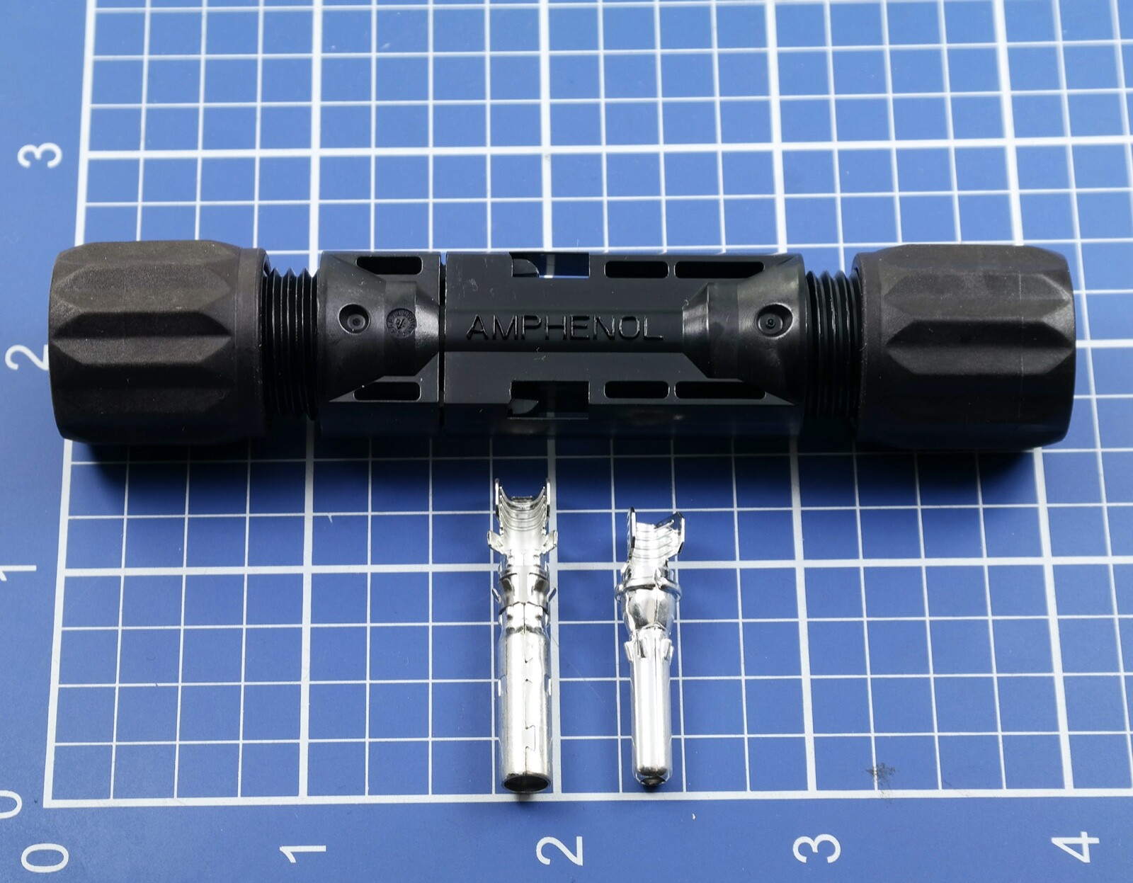 Amphenol H4CMC6DI Helios H4 PV Connector With Boot 10 AWG Male (-) for ...