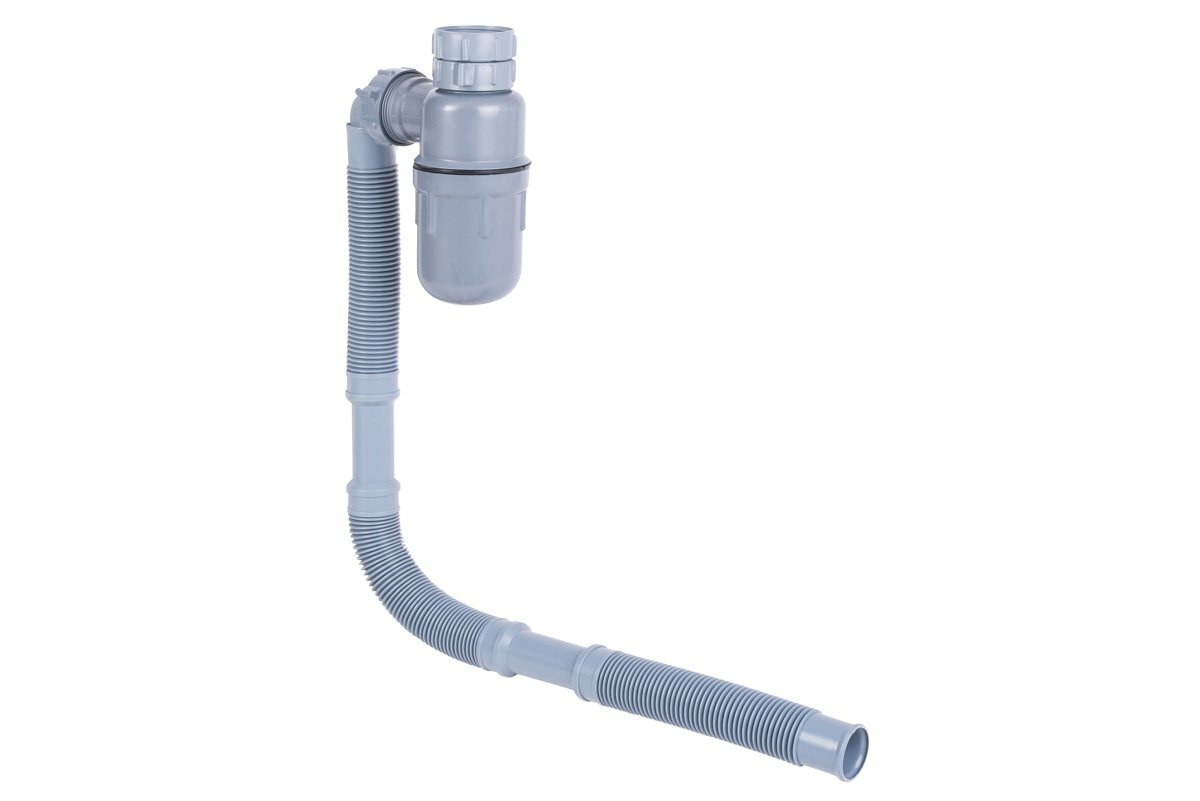 Single Bowl Kitchen Sink Plumbing Waste Kit Bottle Trap Rigid Pipe ...