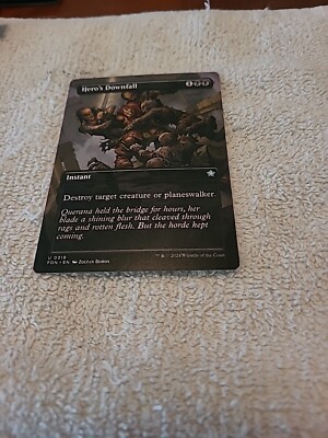MTG Hero's Downfall (Borderless) #319 Foundations Regular | eBay
