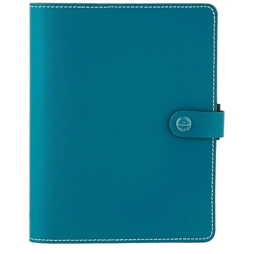 Filofax The Original Organizer Dark Aqua Leather Standard Size Made in ...